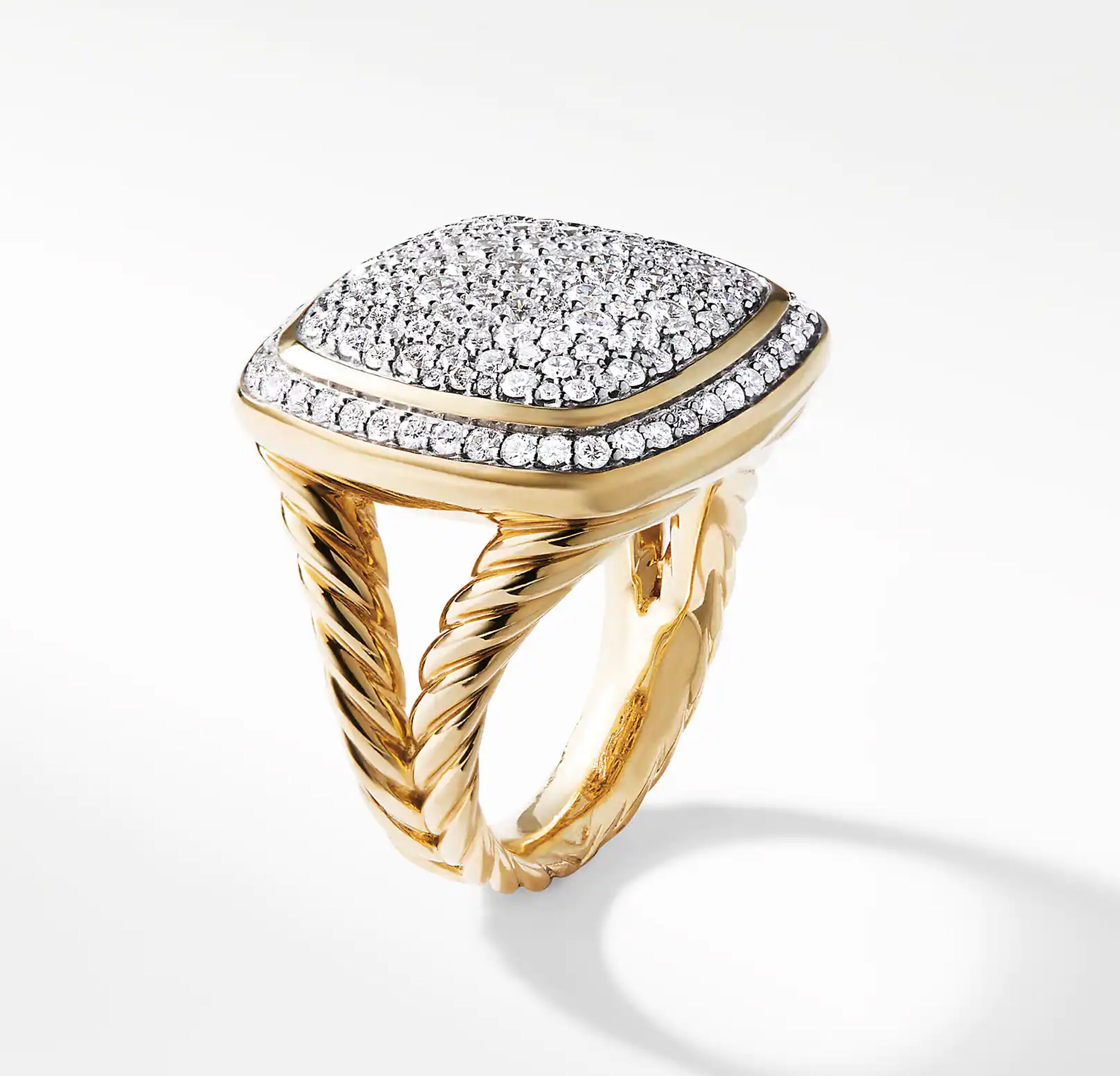 Beautiful & Pretty Solid Silver Handmade Simulated Pave Diamond Female ...