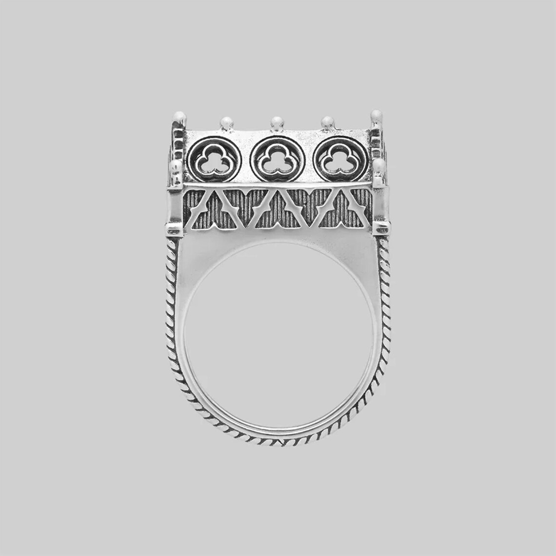 Sterling Silver Gothic Ring | Secret Tomb, Hidden Skeleton - Etsy