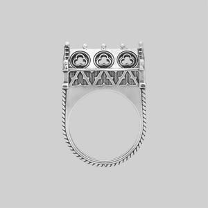 Sterling Silver Gothic Ring | Secret Tomb, Hidden Skeleton - Etsy