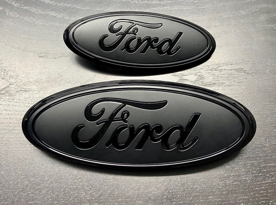 Ford Explorer 2016-2019 Black/flat Emblem Set (grille & Liftgate Ovals ...