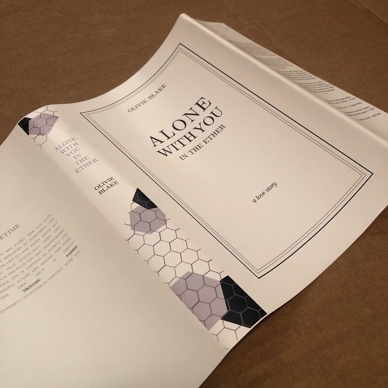 Dust Jacket Design - Alone With You in the Ether | Book Jacket | Book ...