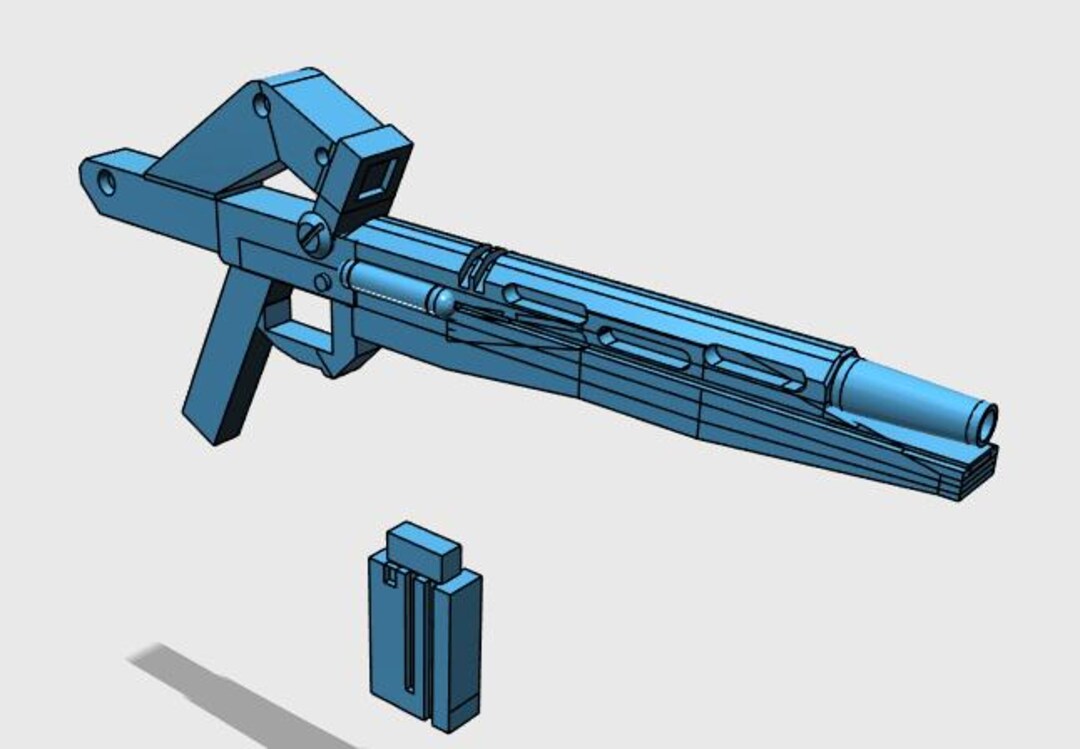 Gerbera Tetra Custom Beam Machinegun (scale: 1/144 or 1/100 ...