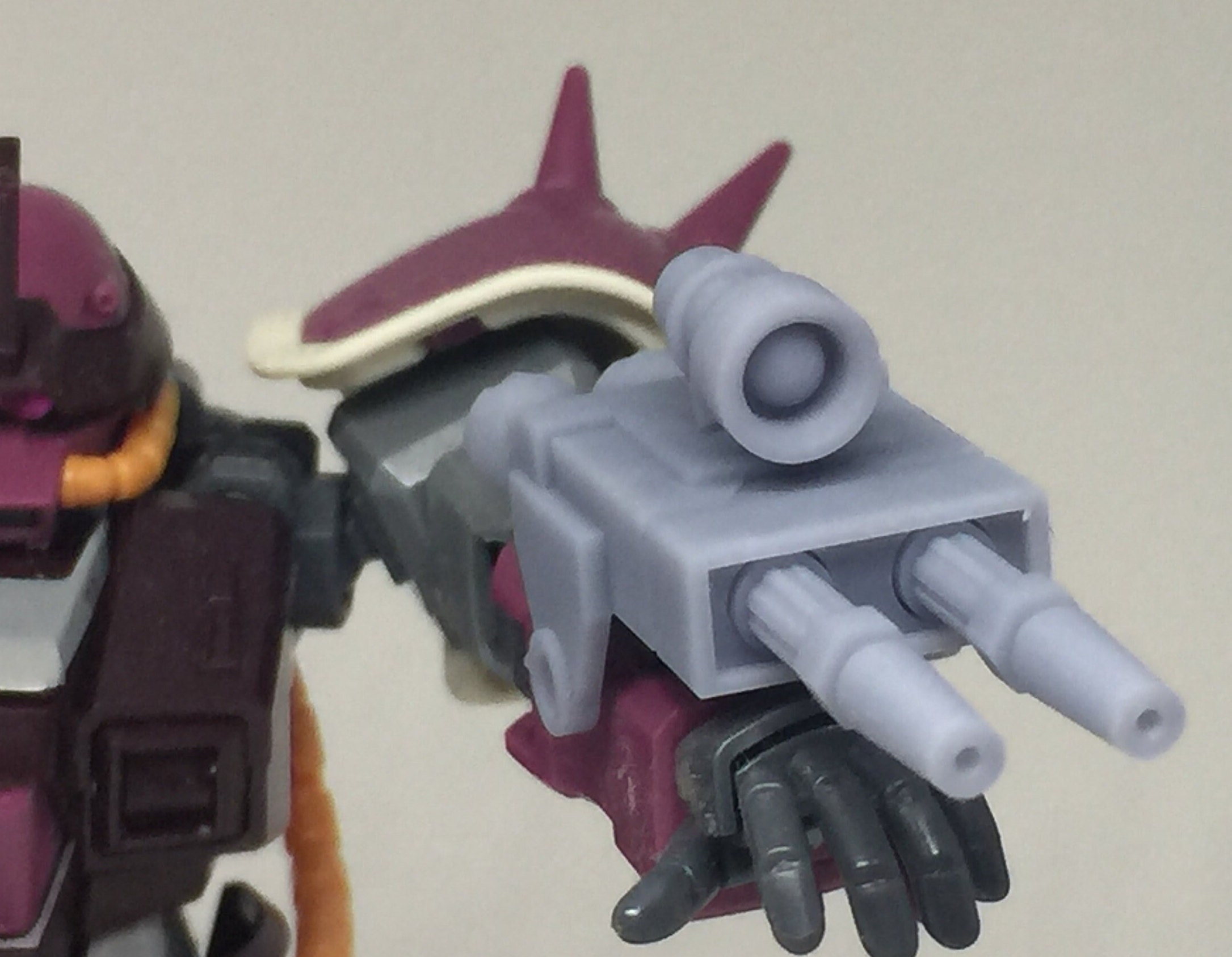 Dual Machine Gun (scale: 1/144 or 1/100) * Interchangeable Parts ...