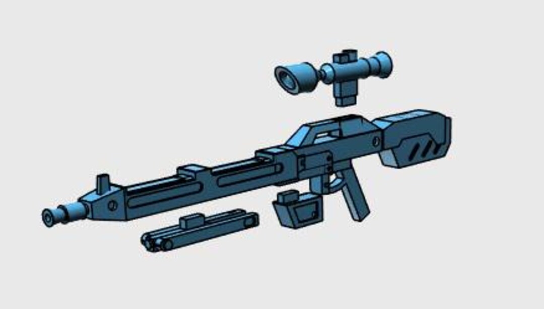 Beam Machine Gun Jaeger Spec 2.0 (scale: 1/144 or 1/100) - Etsy