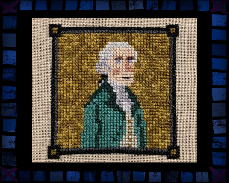 History Minis No. 5 - Alexander Hamilton - Cross Stitch PDF Pattern ...