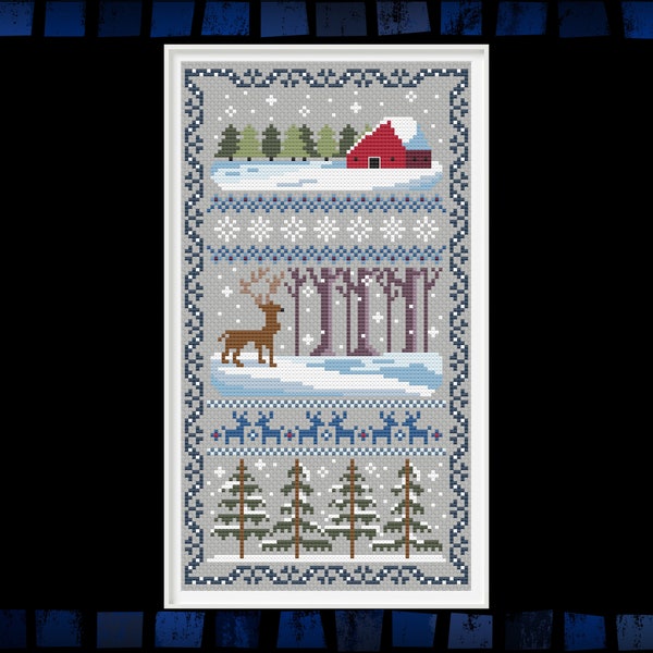 Winter Scenes Cross Stitch Patterns - Etsy