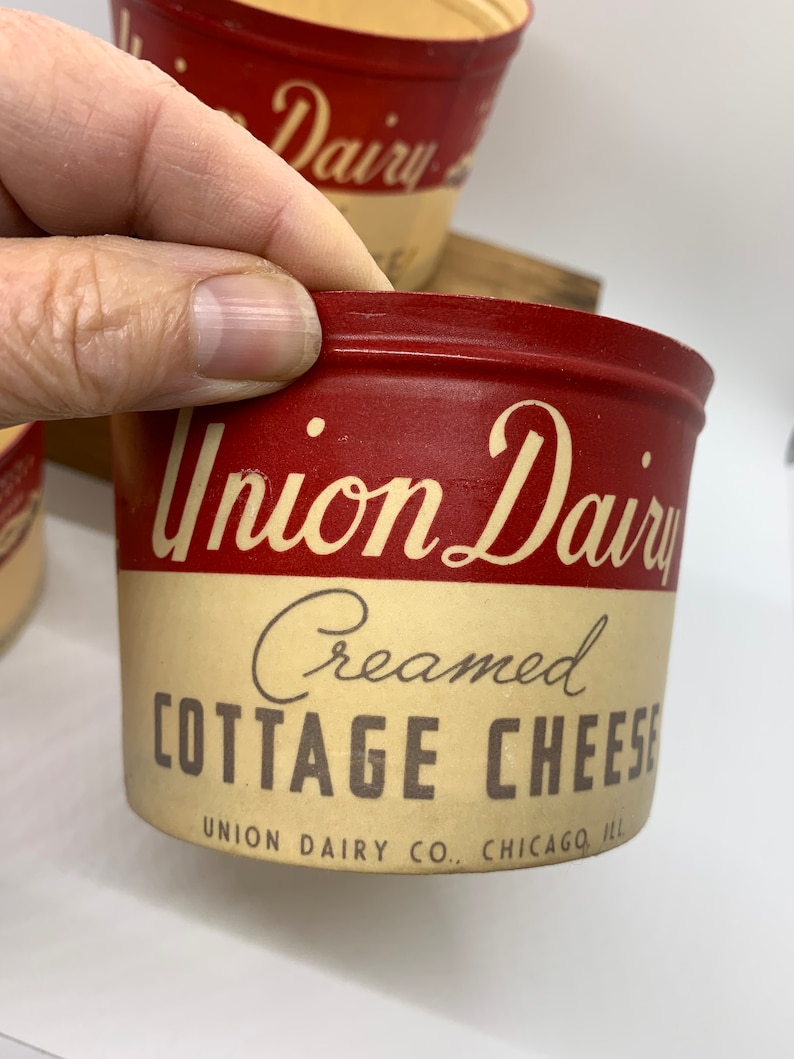 Vintage Cottage Cheese Containers Farmhouse Kitchen Decor Crafts - Etsy