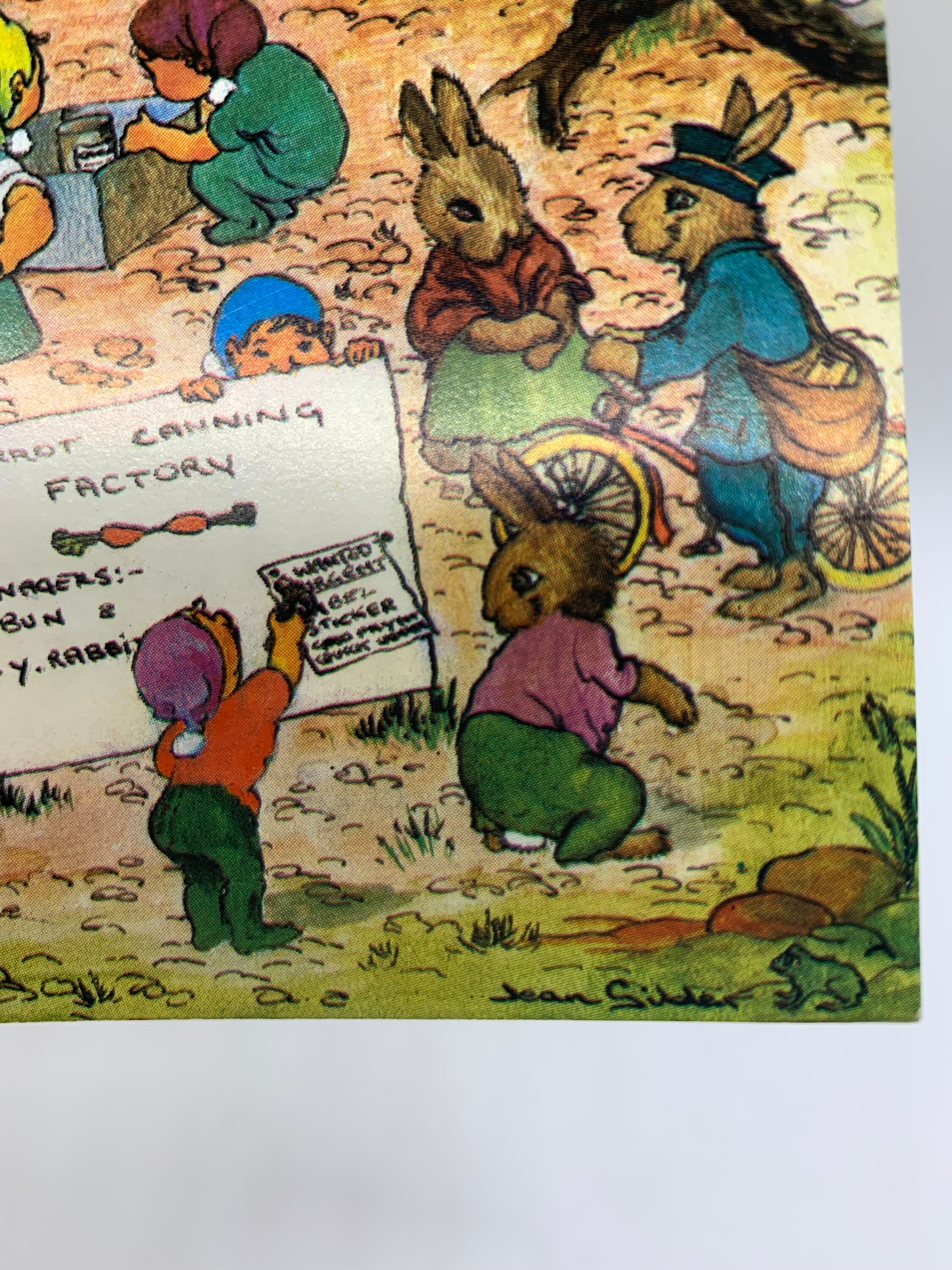 Vintage Storybook Large Greeting Card Anthropomorphic Animals Pictures ...