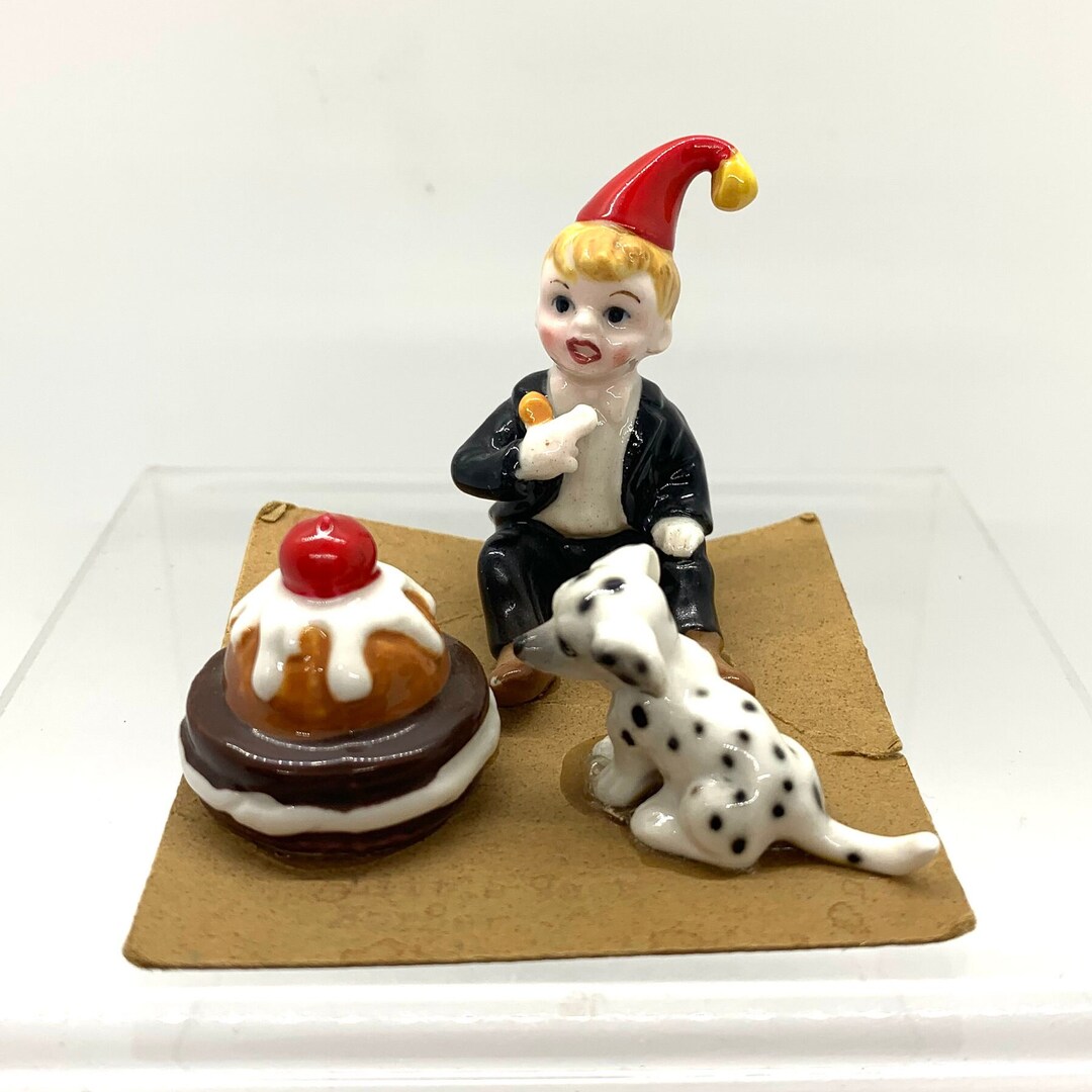 Miniature Little Jack Horner,pudding Pie,dalmation Bone China Figurines ...