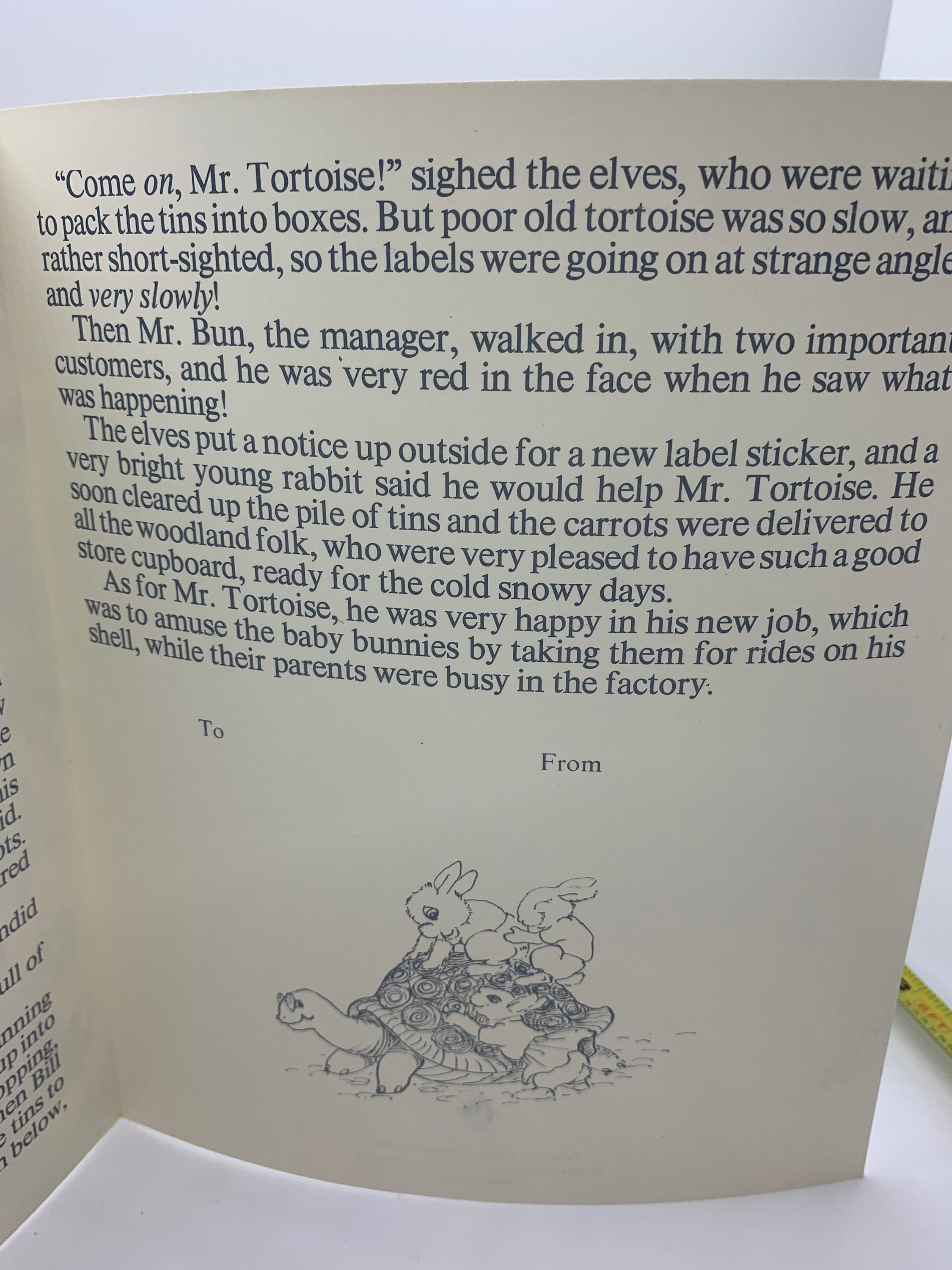 Vintage Storybook Large Greeting Card Anthropomorphic Animals Pictures ...