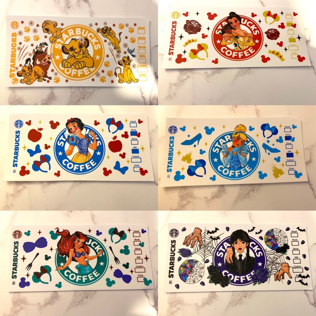 Make Your Own Cups Coffee X 6 Wraps UVDTF Transfers 16oz - Etsy UK