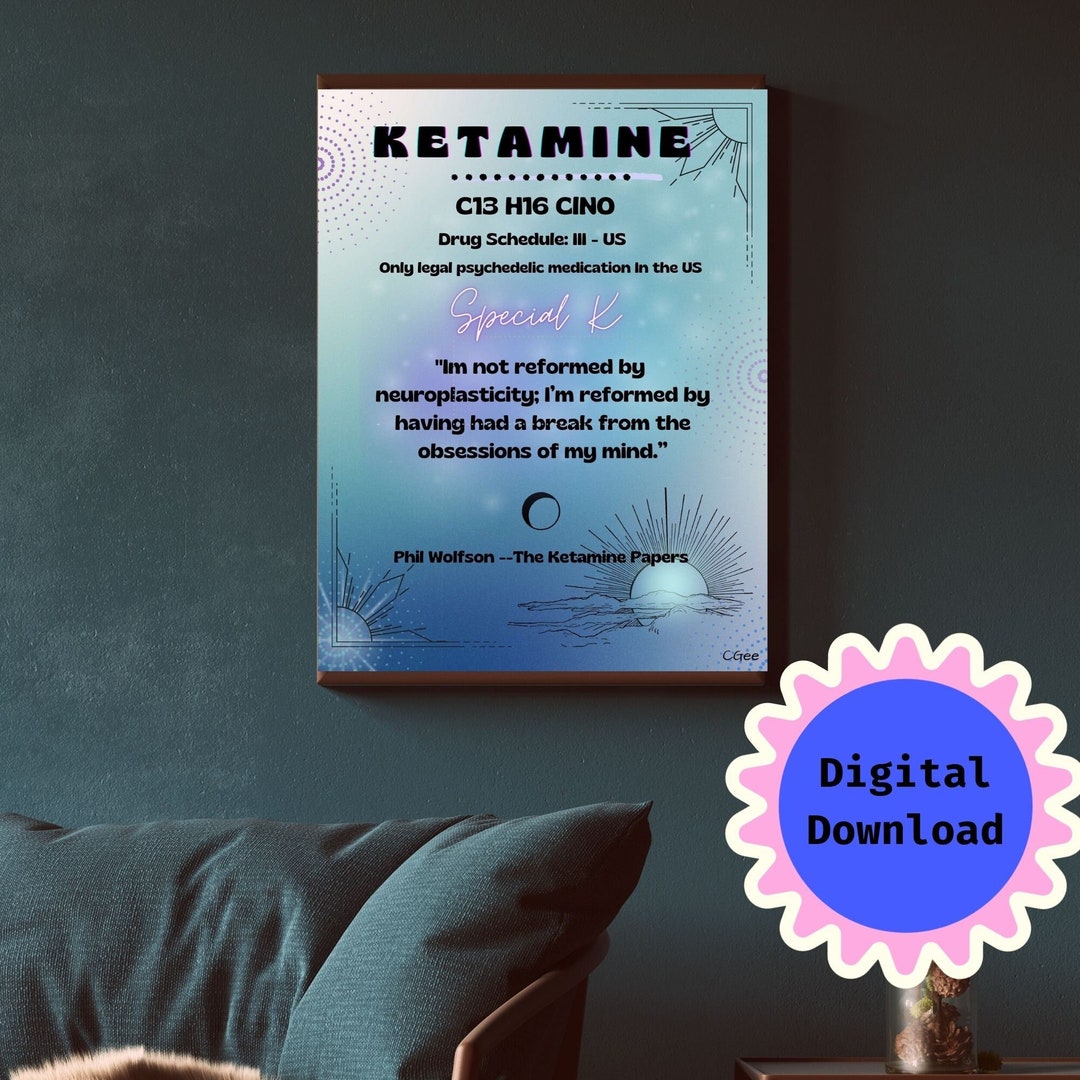 Ketamine Art I Psychedelic Art I Stoner Art I Head Shop Art I - Etsy