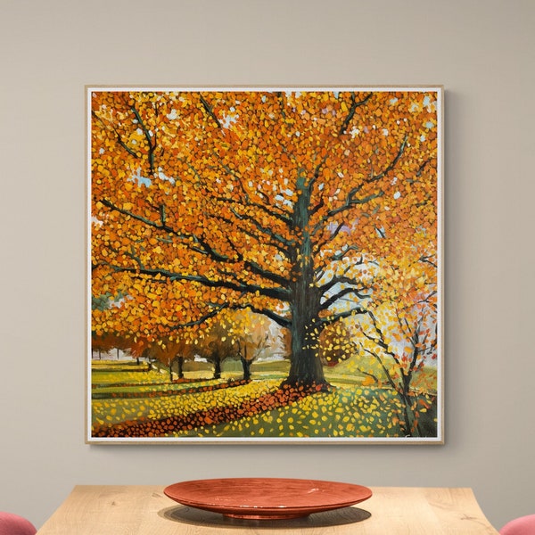 Fall Tree Painting - Etsy
