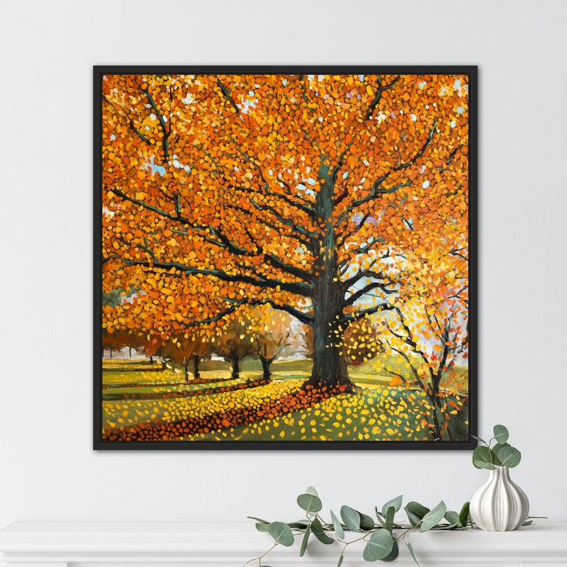 Oak Tree Painting - Etsy