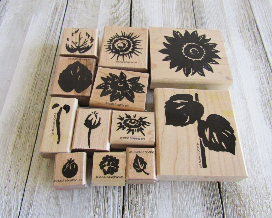ART STAMP SET, Sunflower Stamp Set, Layered Stamping Stamp Set ...