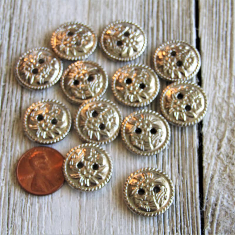 Embossed Buttons - Etsy