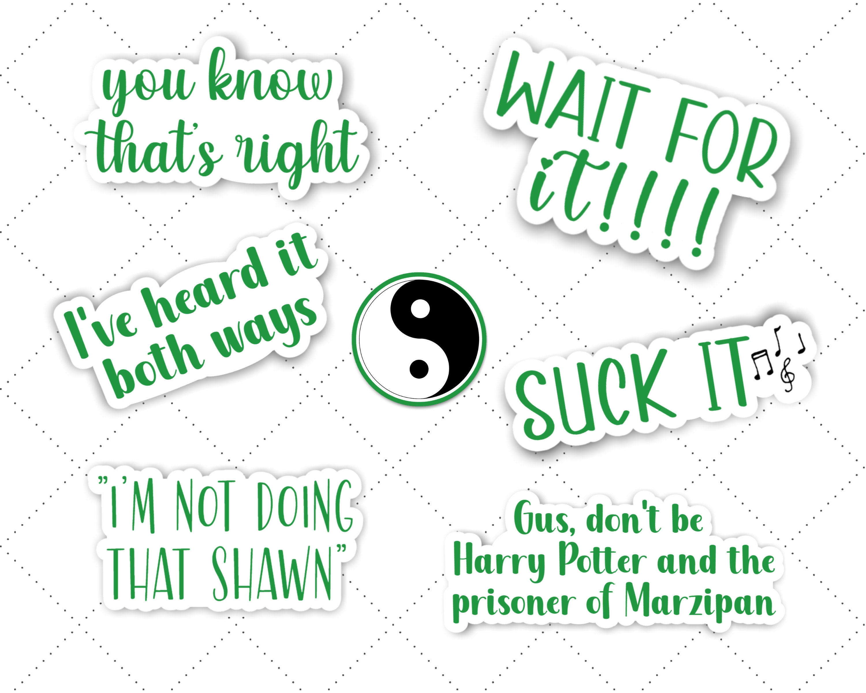 Psych TV Show stickers Psych Gifts Psych Sticker Set Shawn | Etsy