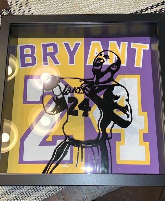 Kobe Bryant Tribute Shadow Box | Etsy