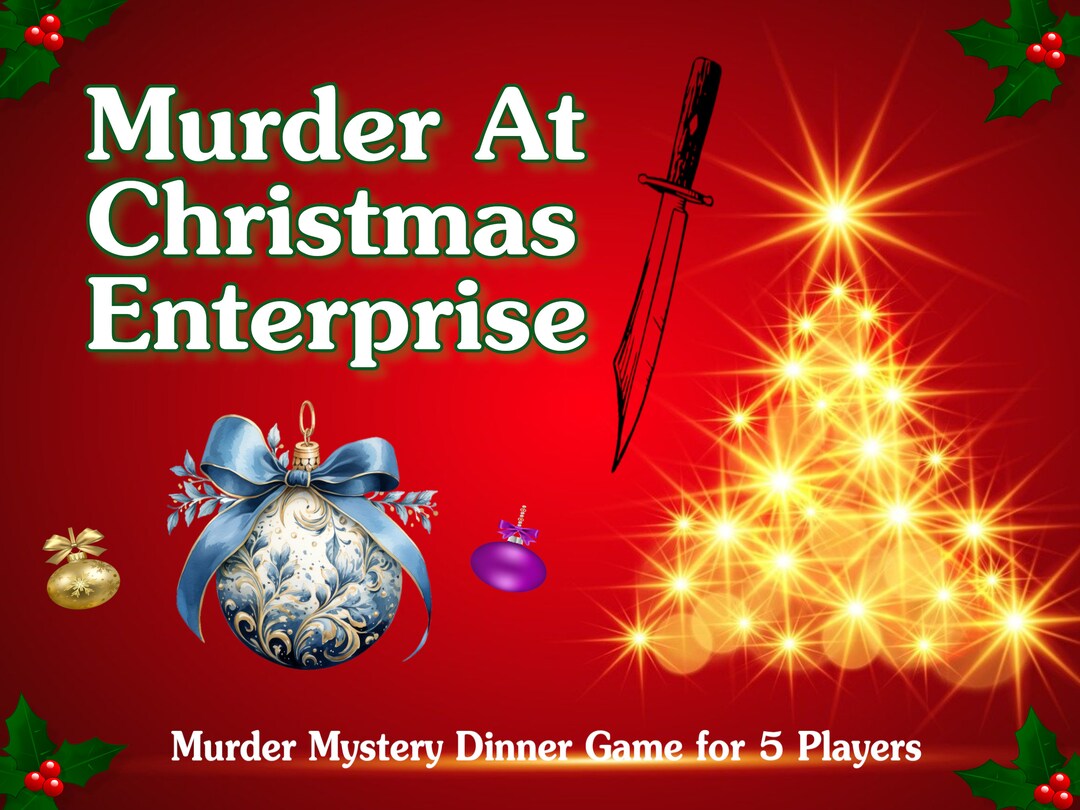 Murder Mystery Dinner Party. Printable Christmas Murder Mystery ...