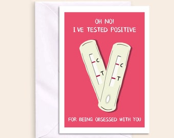 Tested Positive Card - Etsy