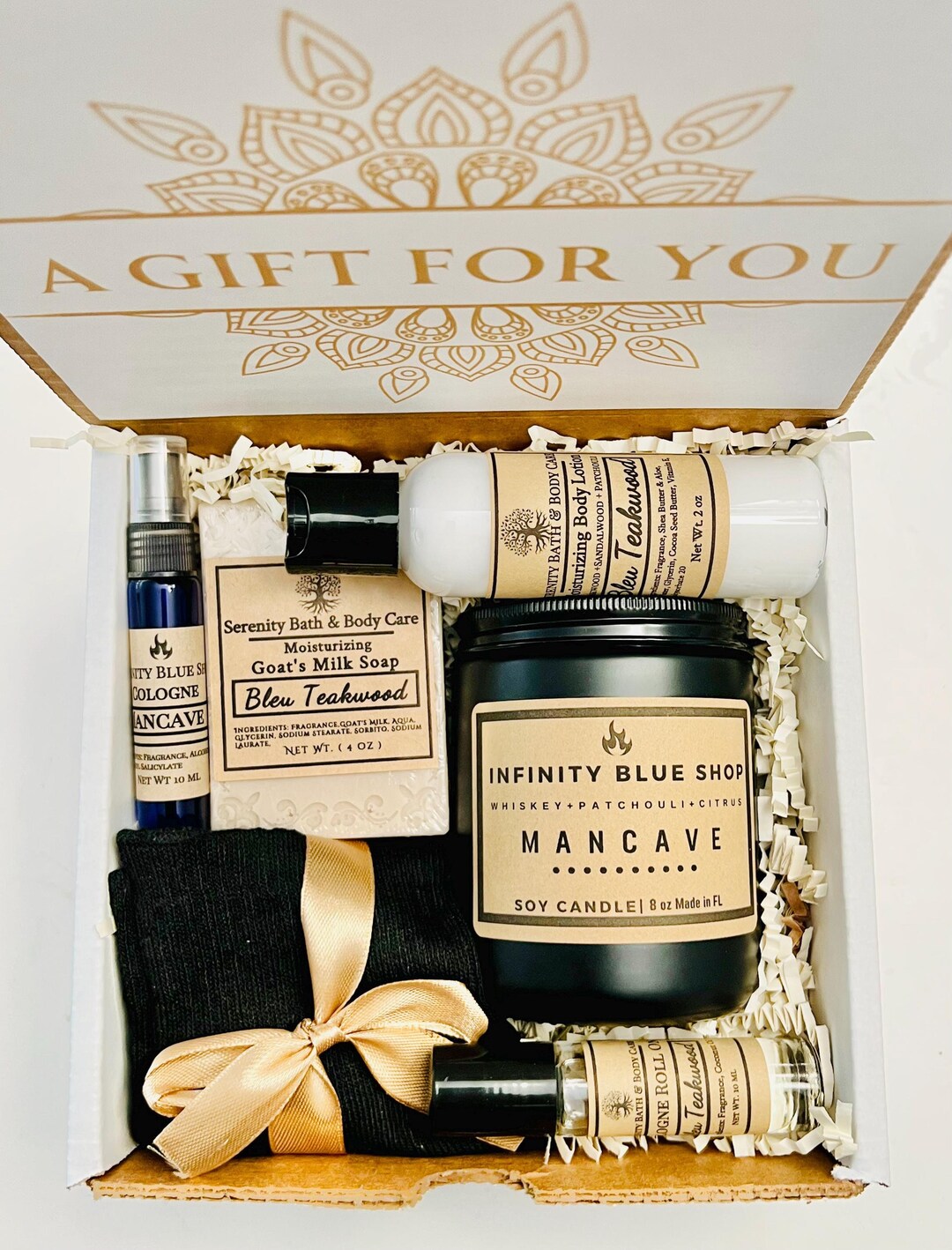 Men Spa Gift Set, Luxurious Self Care Kit for Him, Father's Day ...