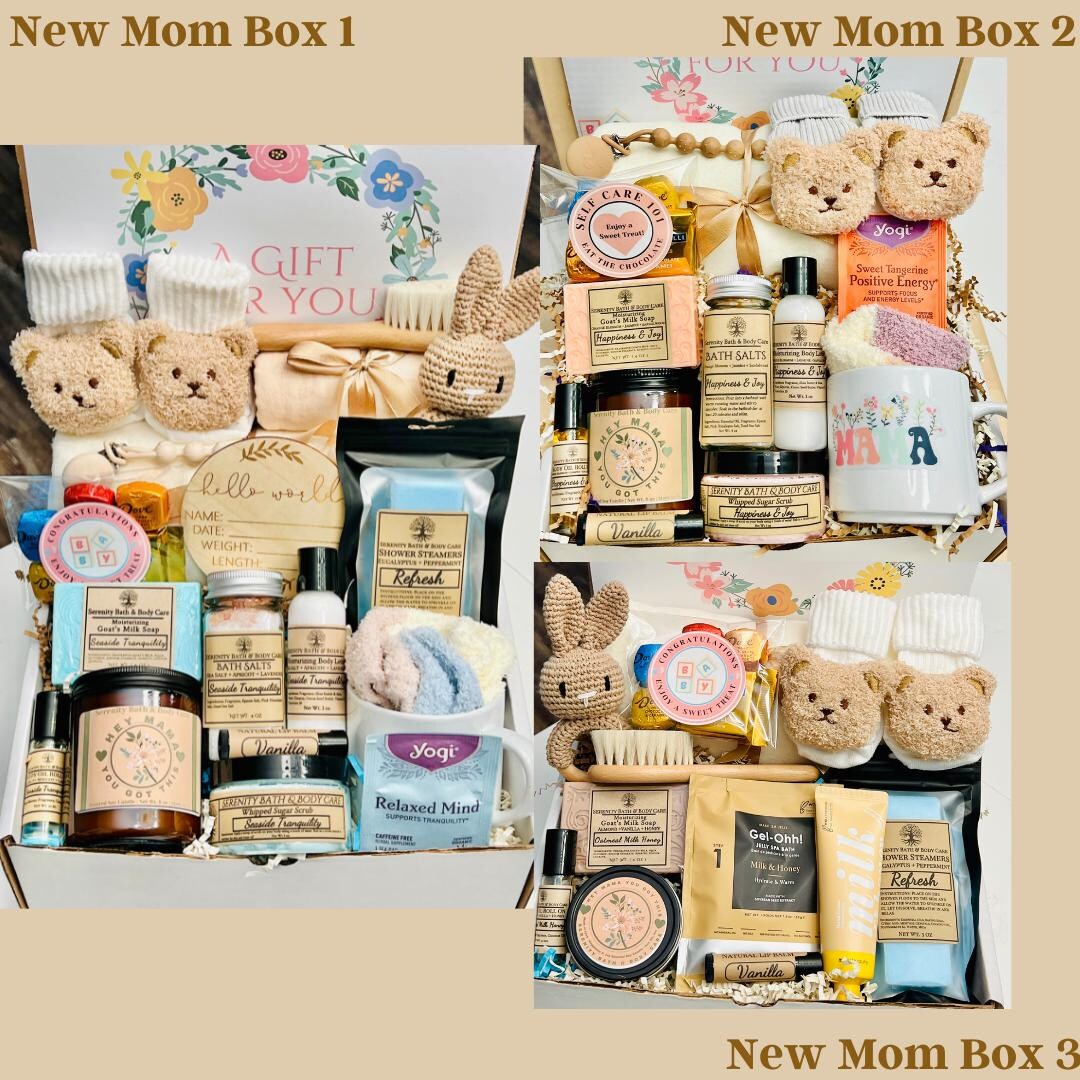 New Mom Spa Gift Box, Pregnancy Gift, New Baby Gift, New Mom Self Care ...