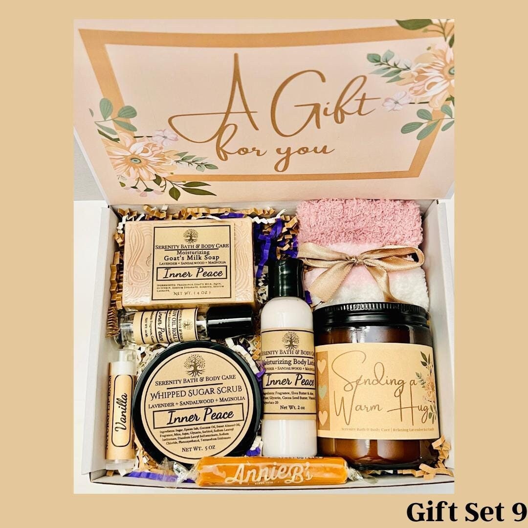 Spa Gift for Her, Personalized Spa Gift Set, Sending Hugs, Care Package ...
