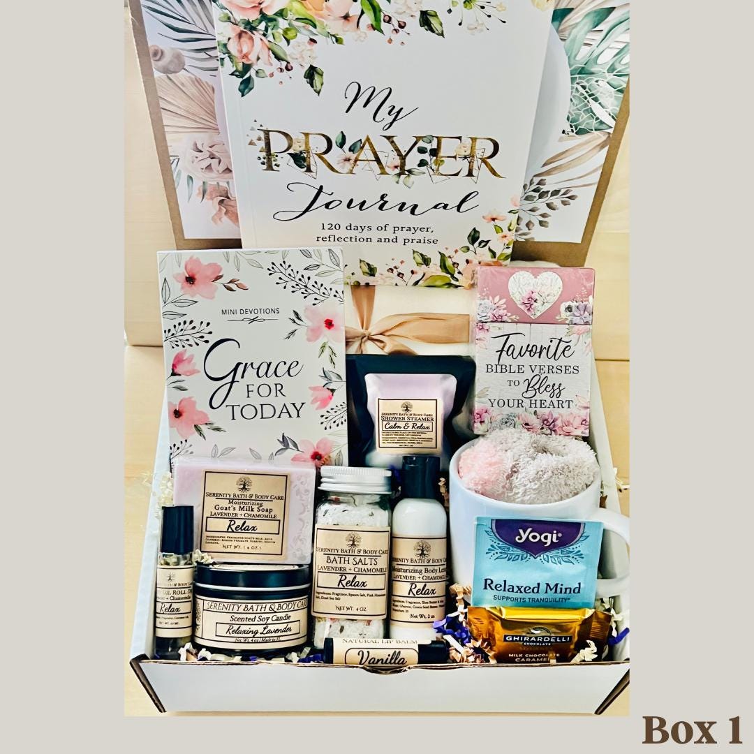 Christian Devotional Care Package, Christian Gift Box for Women ...