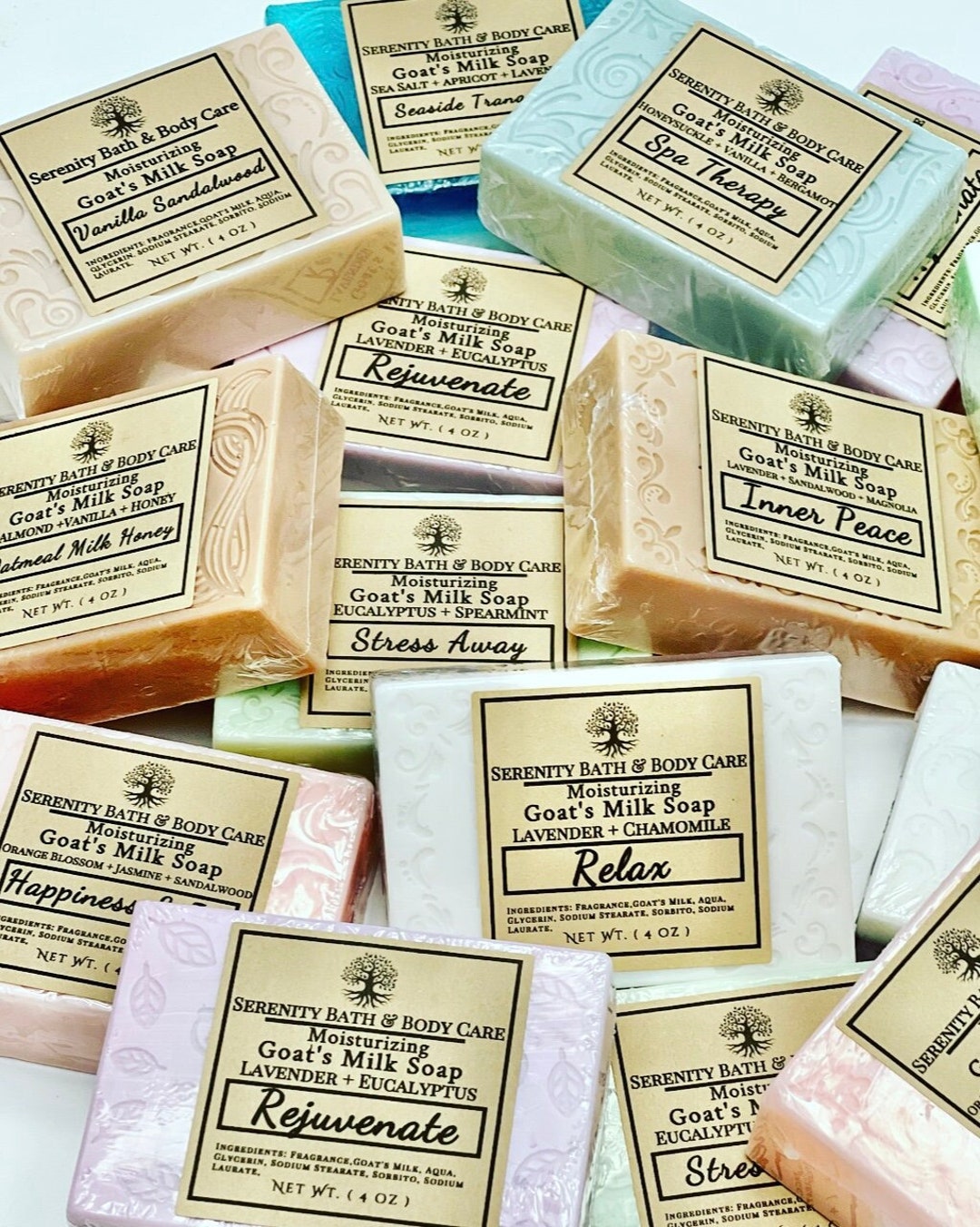 Scented Soaps: Natural Moisturizing Goats Milk Soap Bar, Creamy Smooth ...