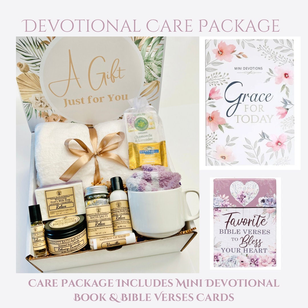 Christian Devotional Care Package, Christian Gift Box for Women ...