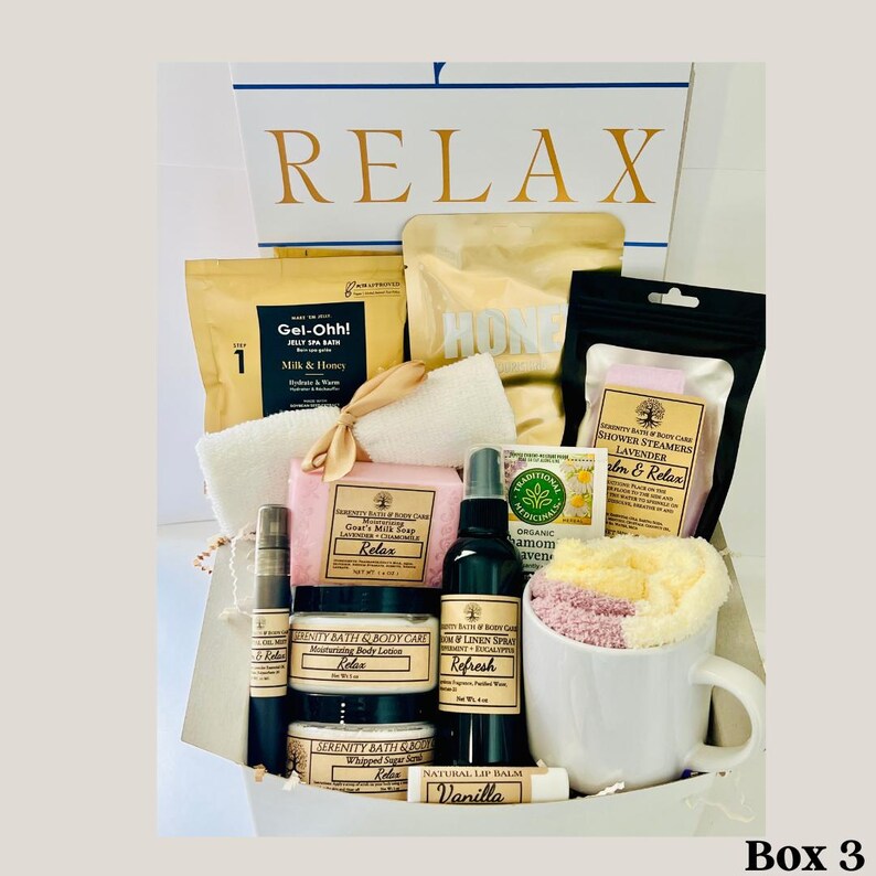 Luxury Relax Spa Gift Box for Women- Christmas Gift, Birthday Gift ...