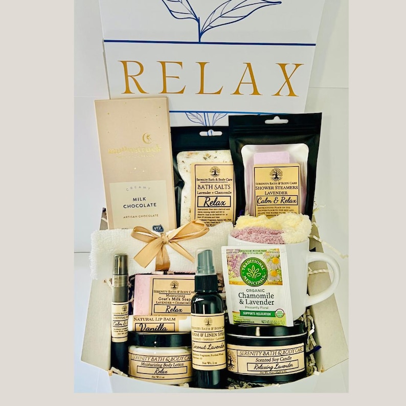 Luxury Relax Spa Gift Box for Women- Christmas Gift, Birthday Gift ...