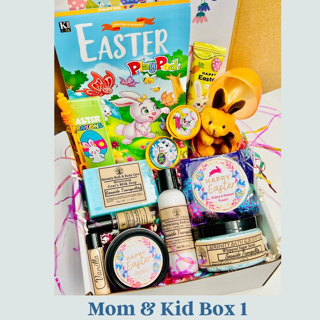 Mom & Kid Delightful Happy Easter Relaxation Box - Gourmet Chocolate ...