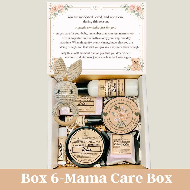New Mom Spa Gift Box, Pregnancy Gift, New Baby Gift, New Mom Self Care ...