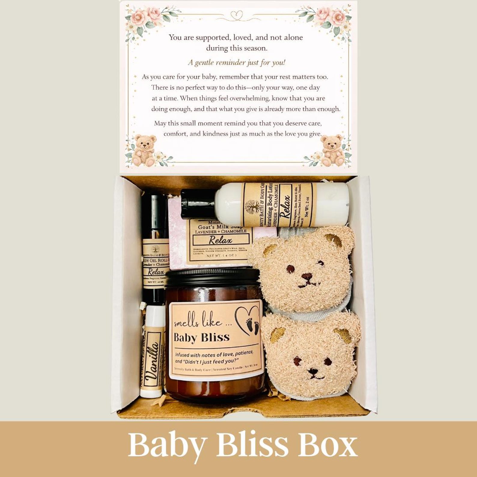New Mom Spa Gift Box, Pregnancy Gift, New Baby Gift, New Mom Self Care ...