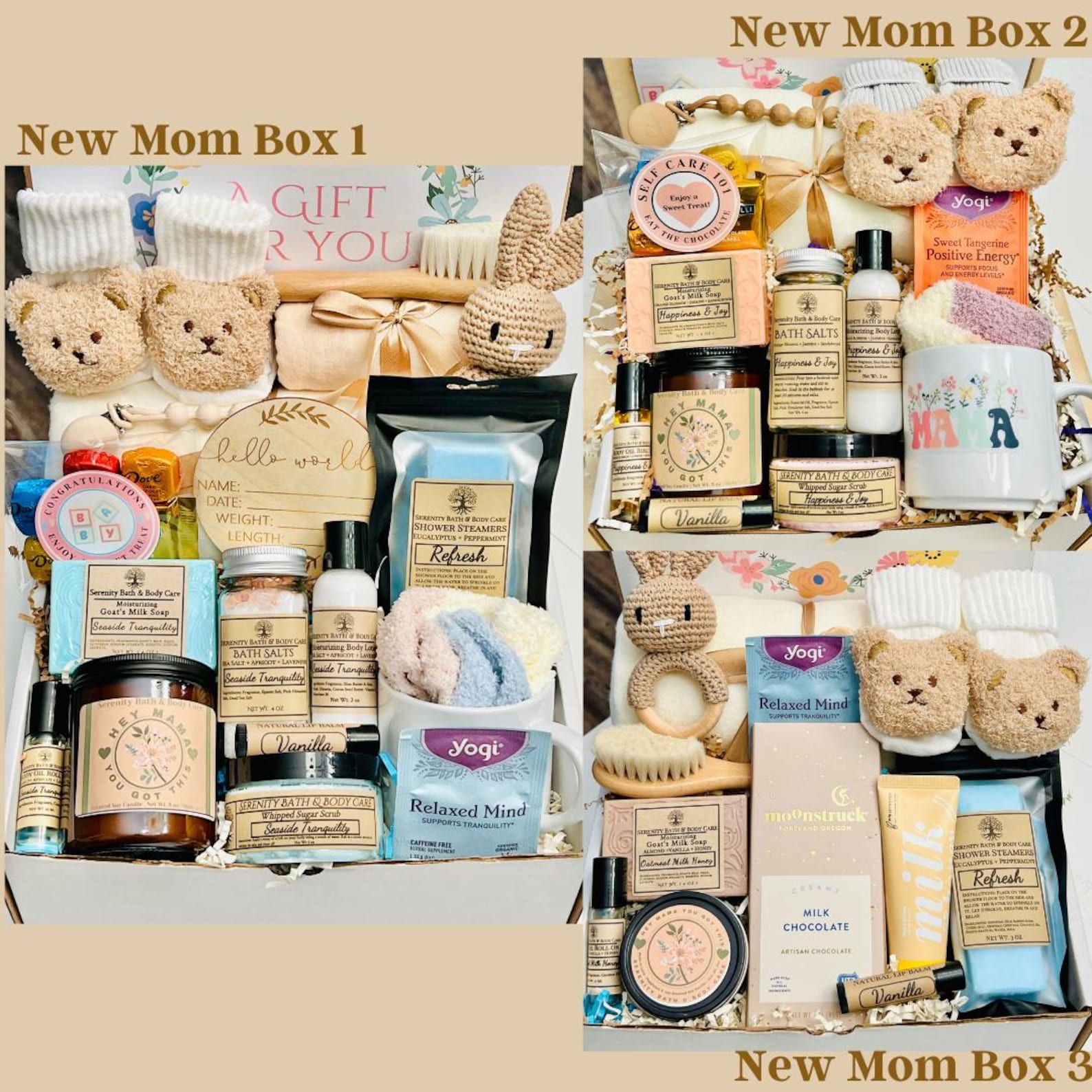 Cozy New Mom Gift Set, Pregnancy Gift, Baby Shower Gift, Spa Gift ...