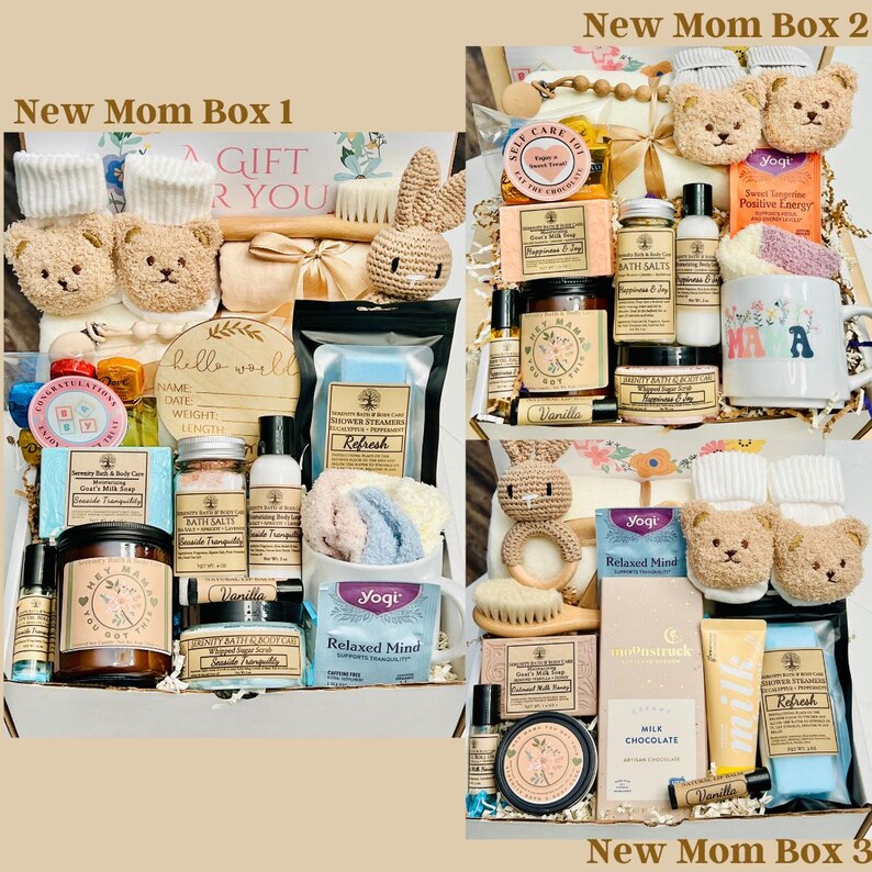 Cozy New Mom Gift Set, Pregnancy Gift, Baby Shower Gift, Spa Gift ...