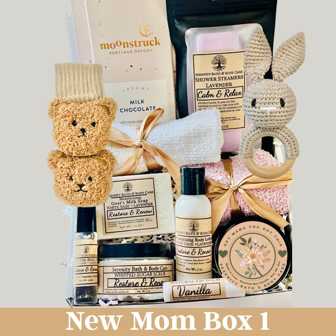 New Mom Spa Gift Box, Pregnancy Gift, New Baby Gift, New Mom Self Care ...