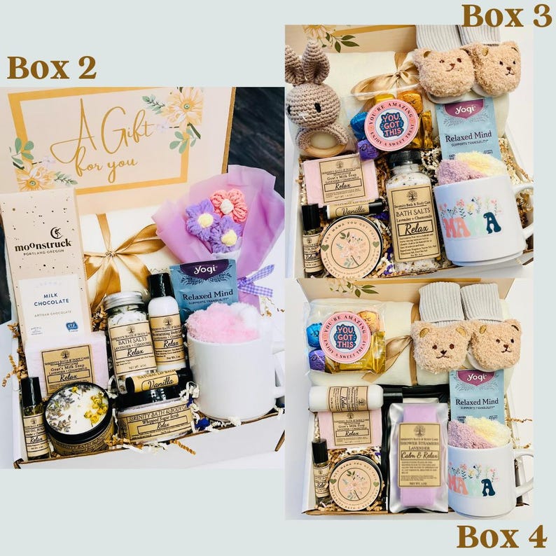 New Mom Spa Gift Box, Pregnancy Gift, New Baby Gift, New Mom Self Care ...