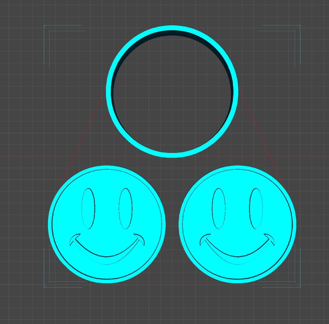 Smiley Face Bath Bomb Mold STL File Smile 3D Bath Bomb Mold Download ...