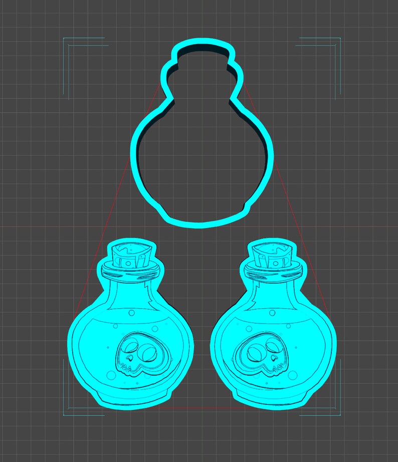 Skull Potion 3D Bath Bomb Mold STL File Skull Potion Bath Bomb Mold ...