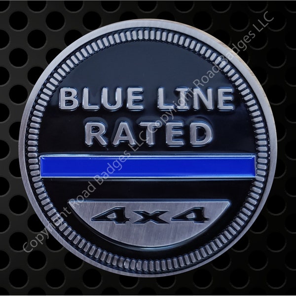 Blue Line Rated Badge - Etsy