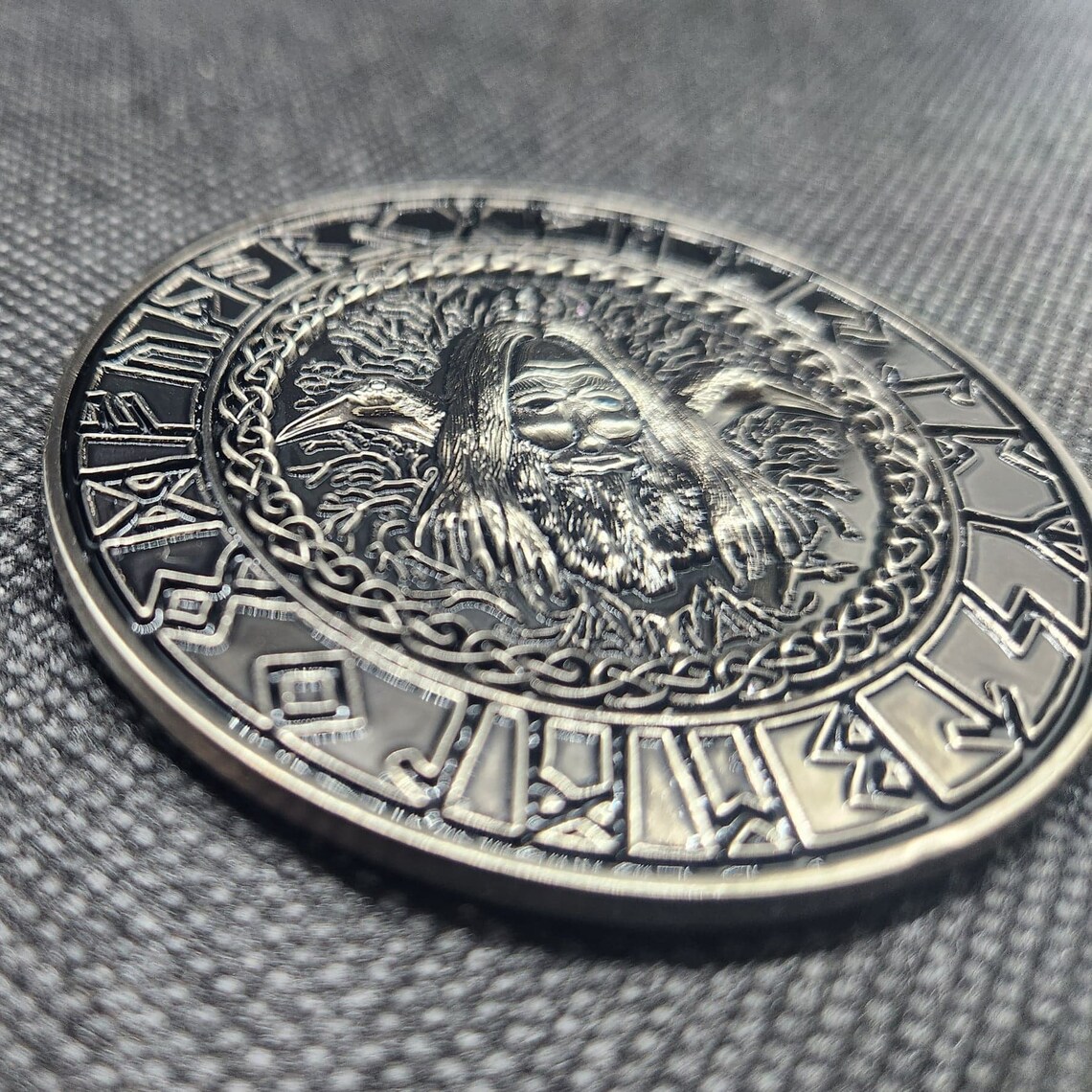 Valhalla Old Norse ODIN 3D Nickel Badge - Etsy
