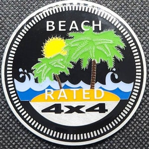 Beach Rated 4x4 Original Design 2D Metal Alloy Enamel Filled Badge - Etsy