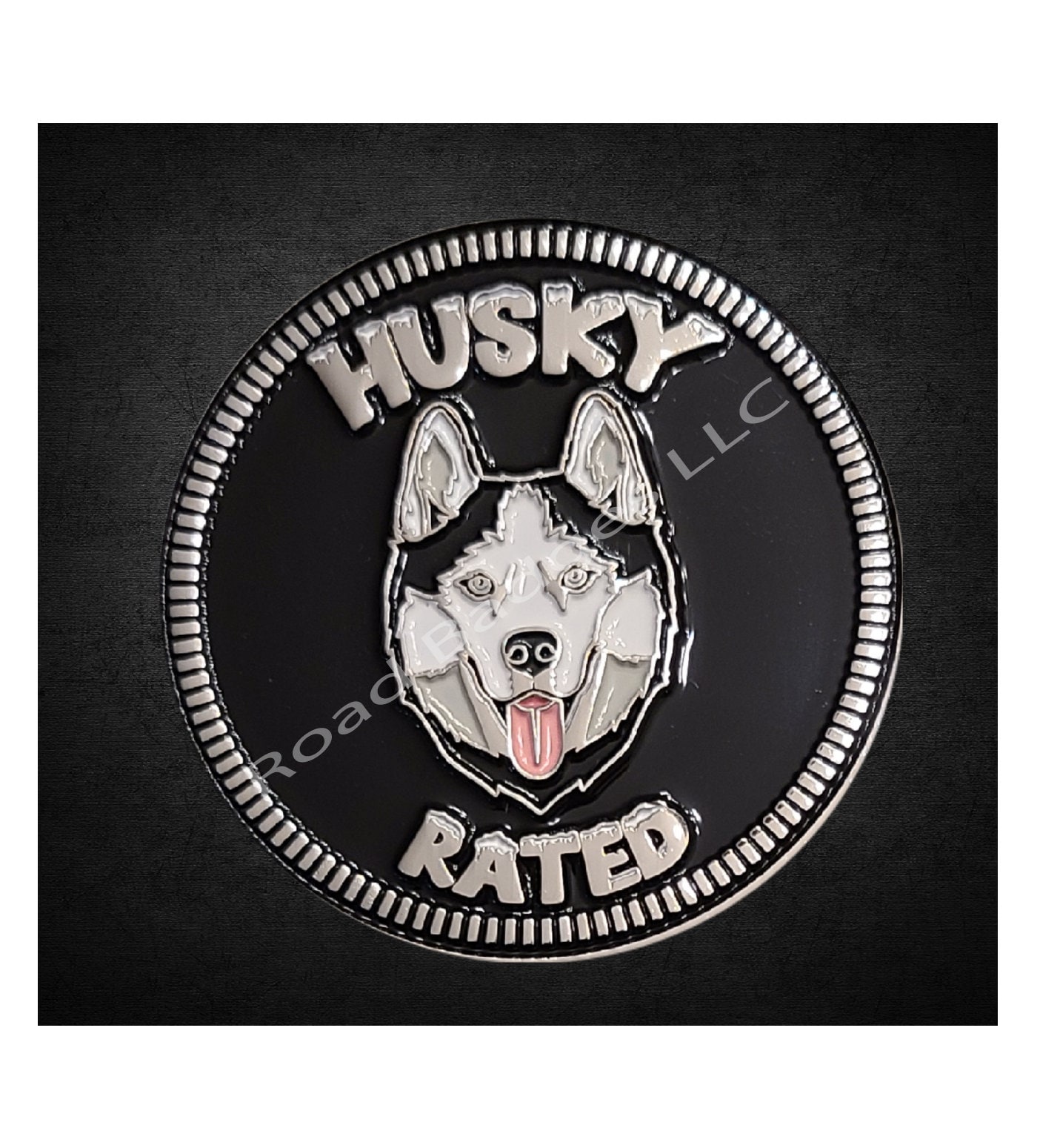 Husky Rated - 2D Metal Alloy Enamel Filled Badge - Etsy