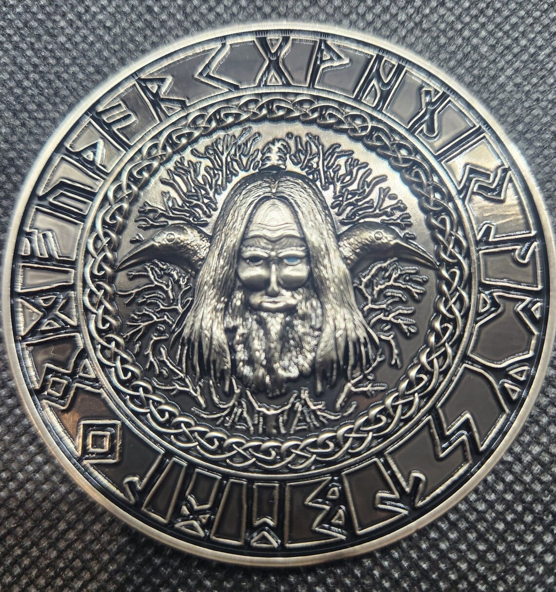 Valhalla Old Norse ODIN 3D Nickel Badge - Etsy