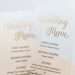 Clear Acrylic Gold Foil Wedding Menus, Custom Personalized Luxury Menu ...