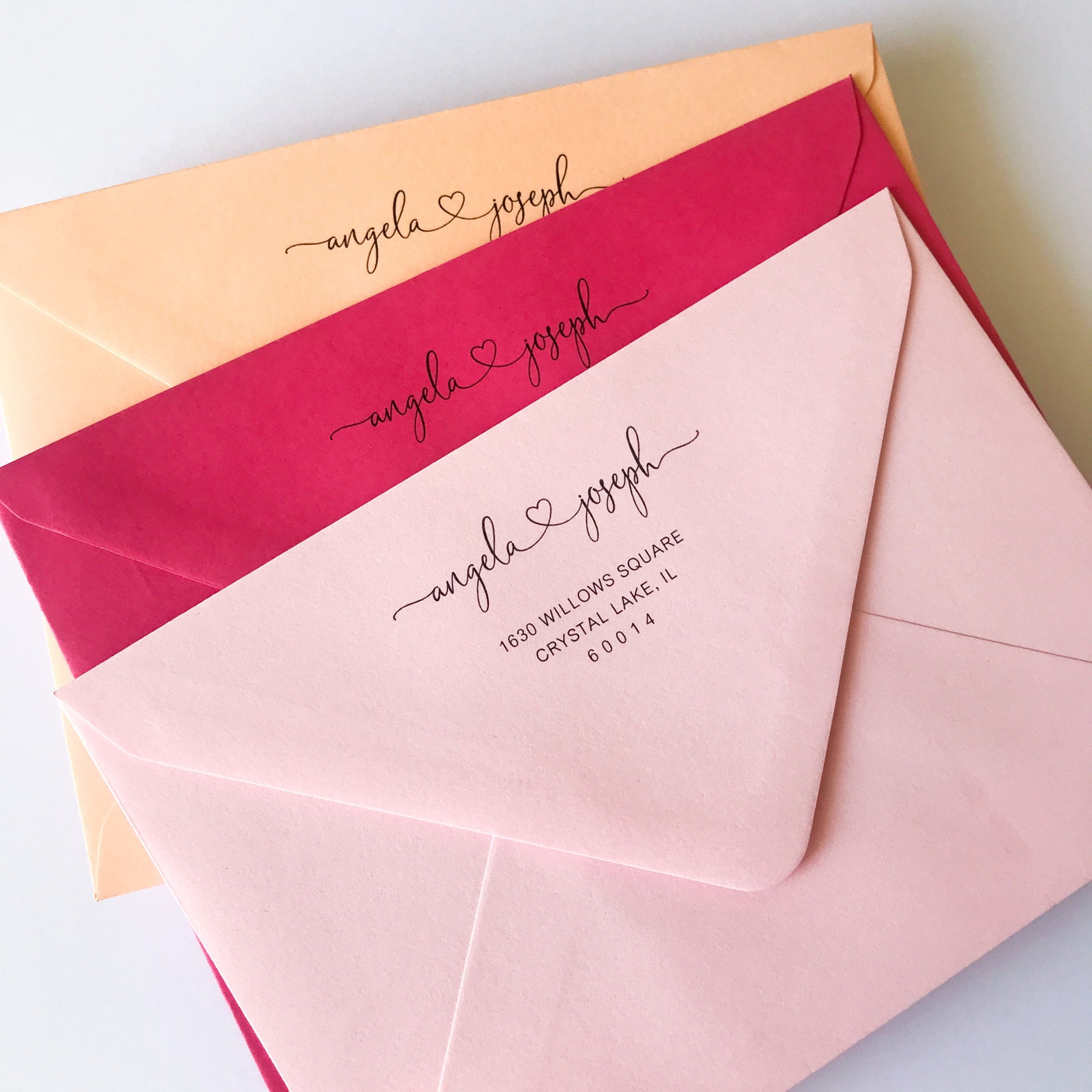 Envelope Return & Guest Address Printing Add On. Personalized Envelope ...