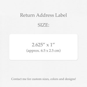 Gold Foil Return Address Label, Custom Sticker, Family Name Initial ...