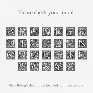 Gold Foil Return Address Label, Custom Sticker, Family Name Initial ...